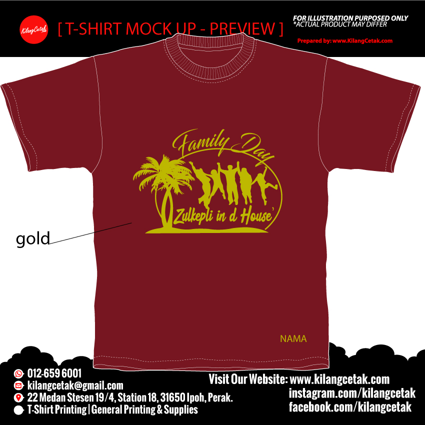 Design Baju Family Day April, Mei & Jun 2019 - KilangCetak.com