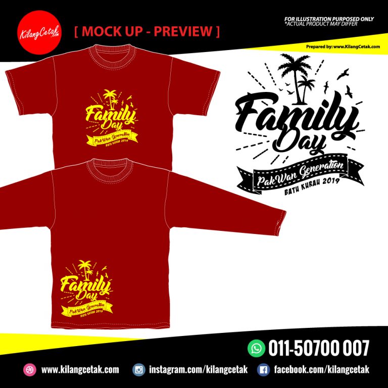 Design Baju Family Day April, Mei & Jun 2019 - KilangCetak.com