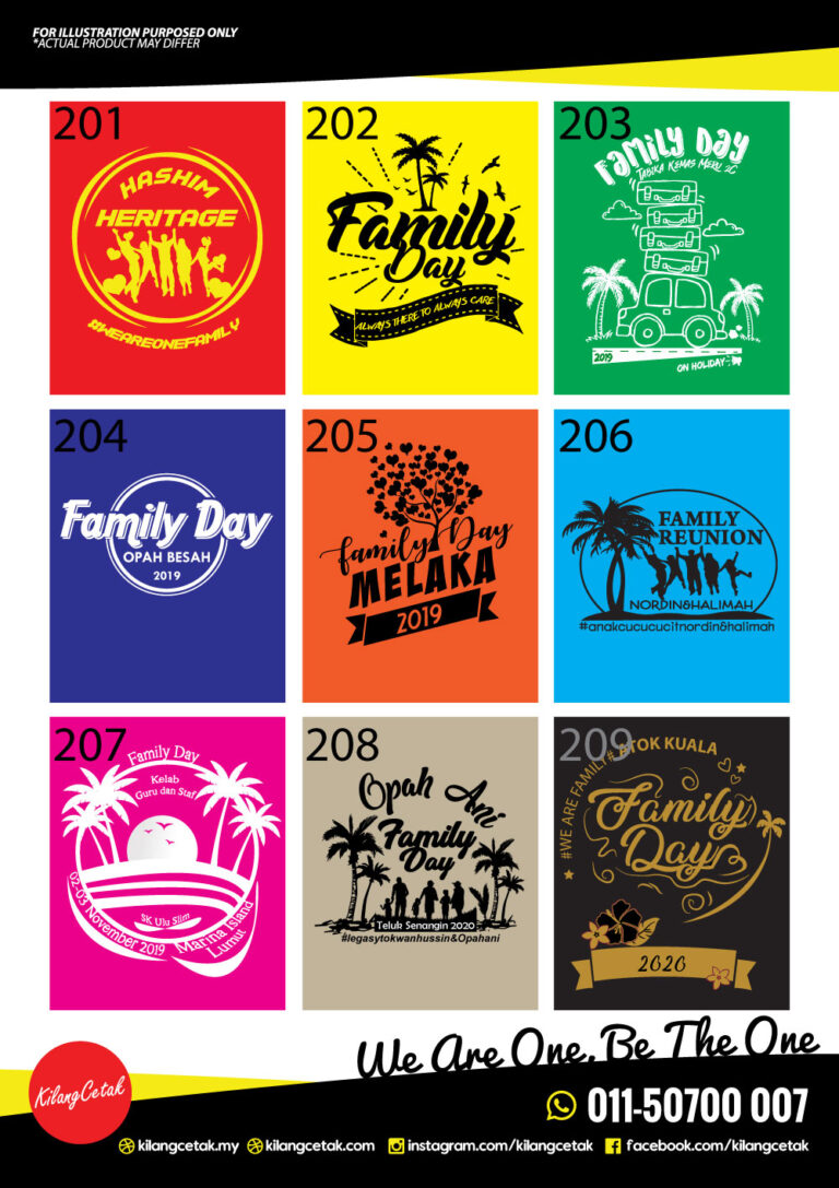 Koleksi Design Family Day - KilangCetak.com
