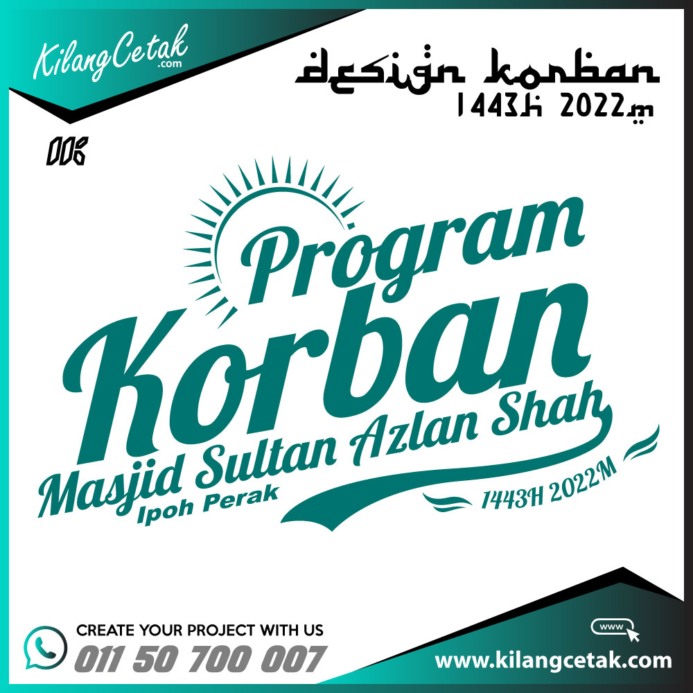 Baju Korban 2022 T-Shirt Design Qurban 1443H - KilangCetak.com