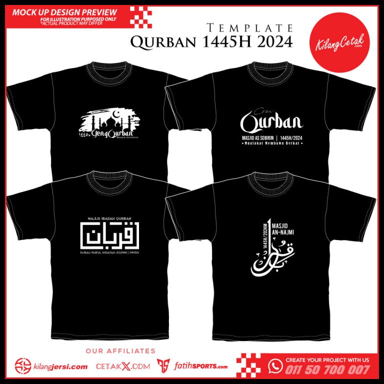 Baju Korban 2024 T-Shirt Design Qurban 1445H - KilangCetak.com